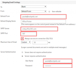 Scan to Email with Office 365 using a Multi-function Printer