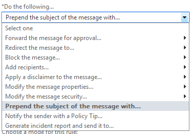 Office 365: Transport Rule to determine where a message was sent