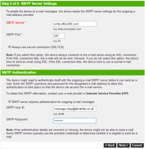 How to set scan to email on an HP Officejet 8600 with Office 365