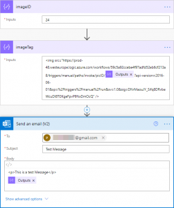 How to embed an image into an email with Power Automate