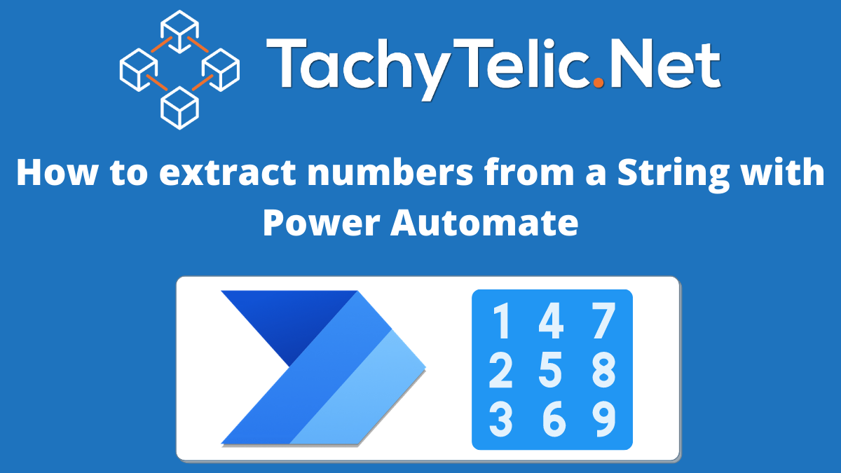 Power Automate How To Extract Numbers From A String