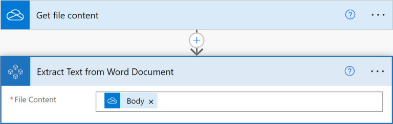 Extract text from Word docx files with Power Automate