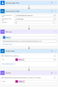 Extract text from Word docx files with Power Automate