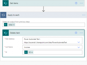 Power Automate Flow to batch delete SharePoint List Items