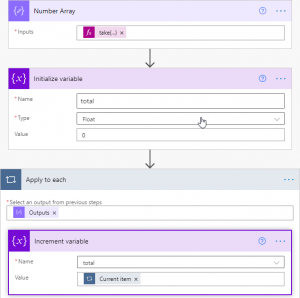 How to Sum an Array of Numbers in Power Automate