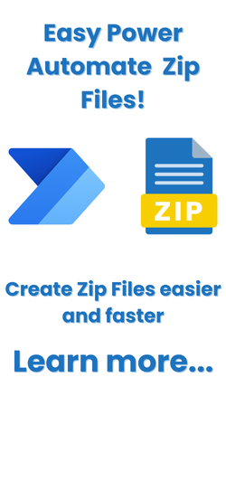 How to create a Zip file in Power Automate for free