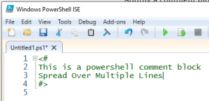 Multiline comments in PowerShell