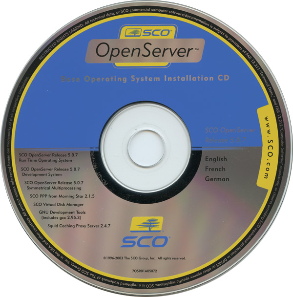 SCO Openserver Installation ISOs - Tachytelic.net