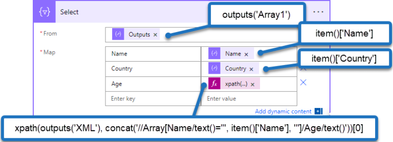 How to merge arrays in Power Automate